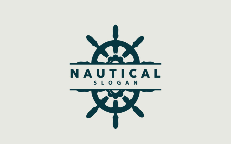 Logo du navire vecteur maritime nautique SimpleV1