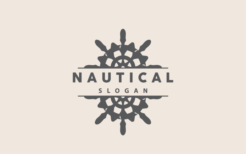 Logo du navire vecteur maritime nautique SimpleV2