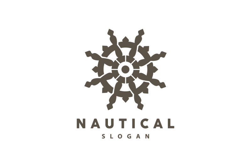 Logo du navire vecteur maritime nautique SimpleV6