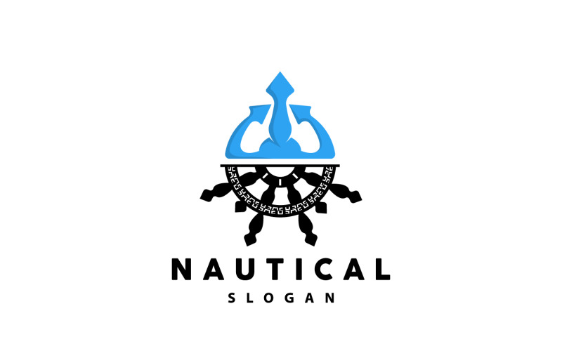 Ship Logo Nautical Maritime Vector SimpleV8 - TemplateMonster