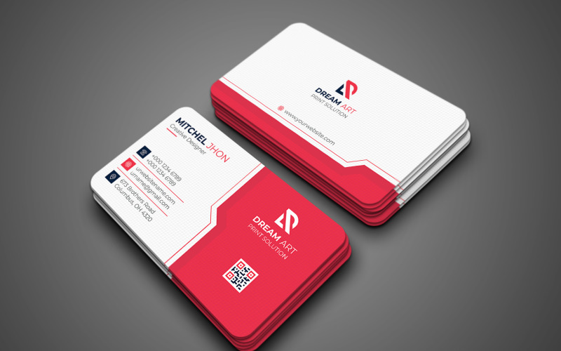Corporate Business Card 10 #409685 - TemplateMonster