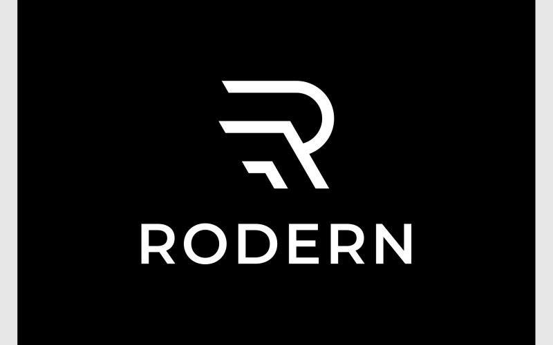 Letter R Futuristic Movement Logo #409925 - TemplateMonster