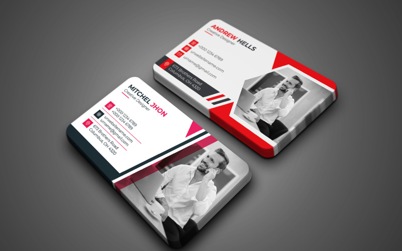 Business Card Bundle Series 12 #410295 - TemplateMonster