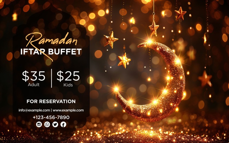 Ramadan Iftar Buffet Banner Design Template 152