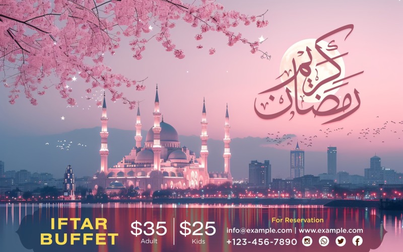 Ramadan Iftar Buffet Banner Design Template 164