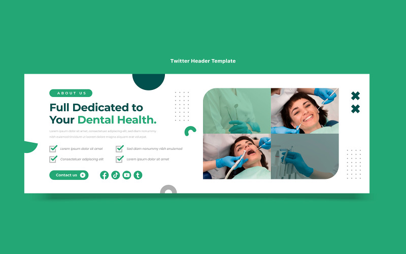 Medical Twitter Social Media Template - TemplateMonster