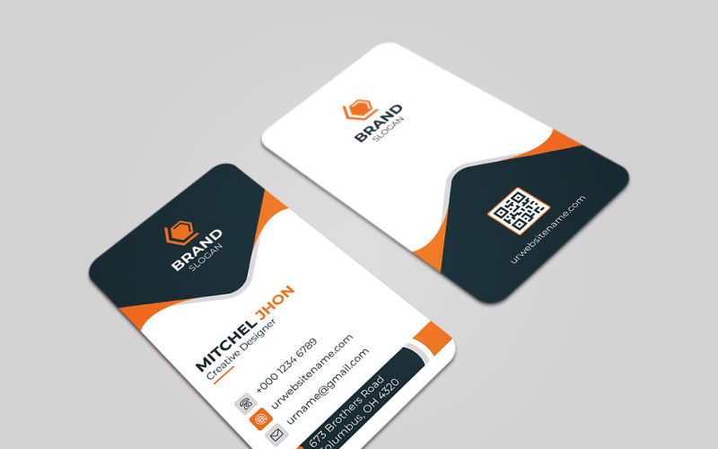 Corporate Business Card 75 #410490 - TemplateMonster