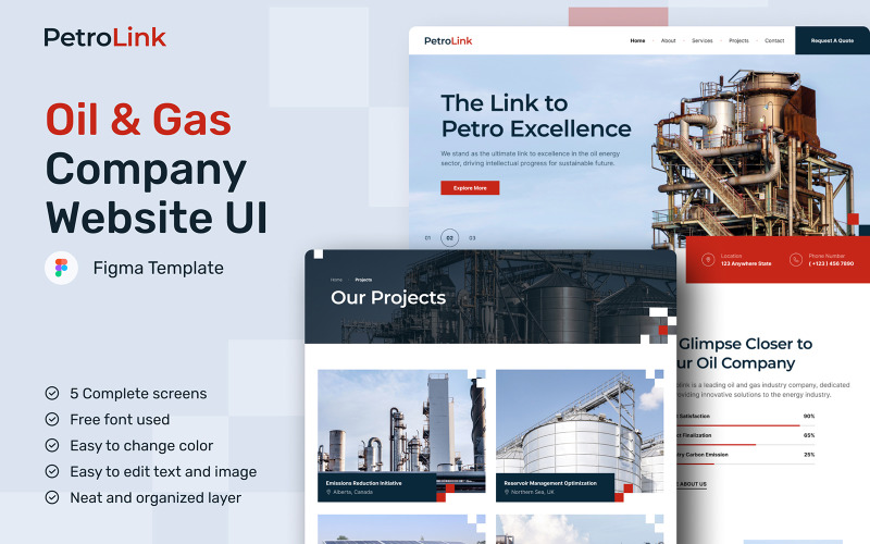 PetroLink - Oil & Gas Company Website - TemplateMonster
