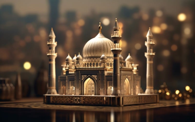 Eid al adha background front of mosque 06 - TemplateMonster