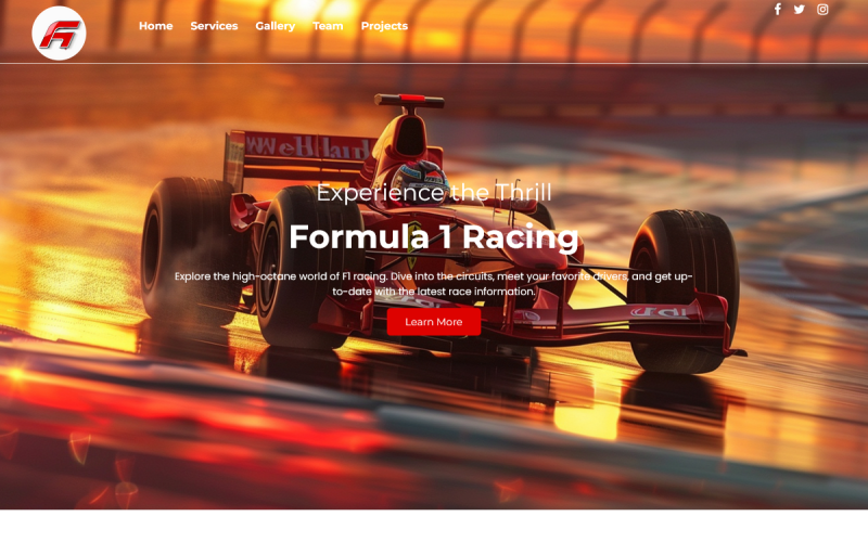 F1 Bootstrap Templates for Websites - TemplateMonster