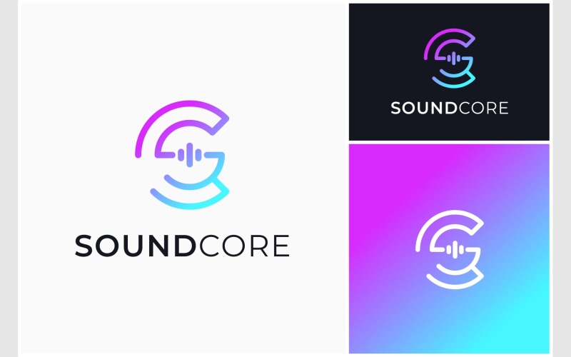 Letra SC CS Sonido Logotipo moderno #411115 - TemplateMonster