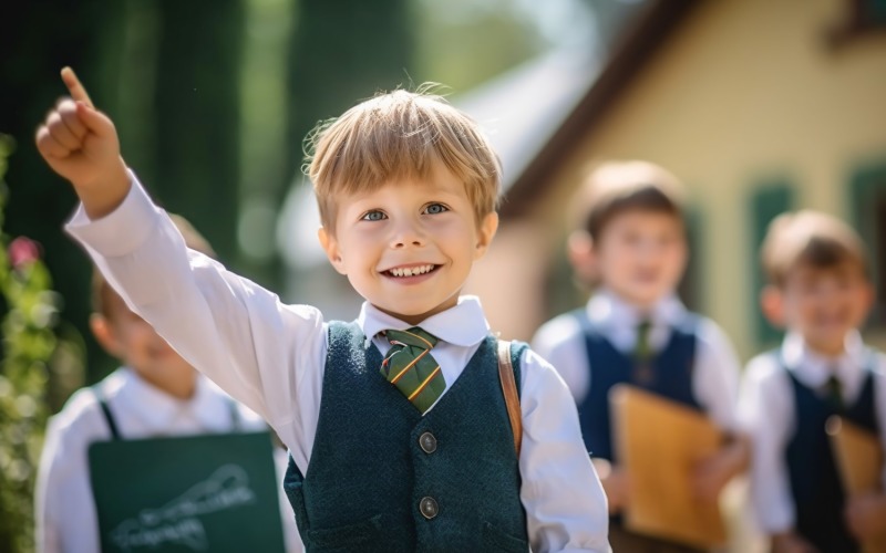 Back to School Joy Student Embrace Learning Journey 15