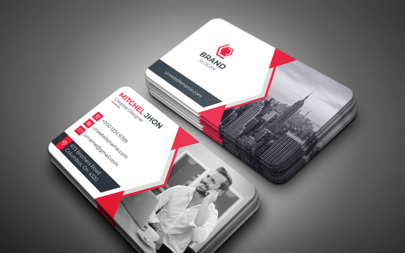 Kurumsal Kartvizit 135 #412012 - TemplateMonster