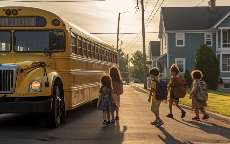 School Rush Kids, Backpacks, and Bus Rides 25