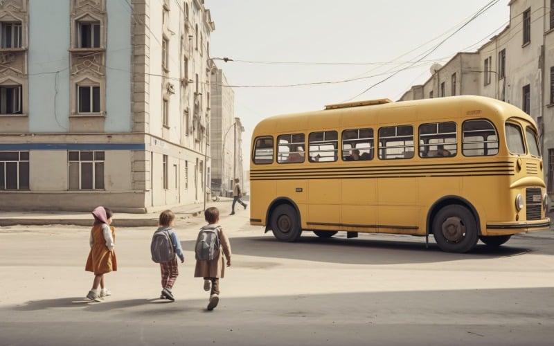 School Rush Kids, Backpacks, and Bus Rides 28