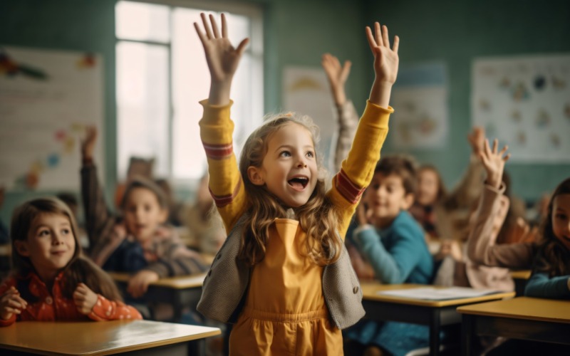 Back to School Joy Student Embrace Learning Journey 137