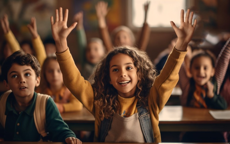 Back to School Joy Student Embrace Learning Journey 140