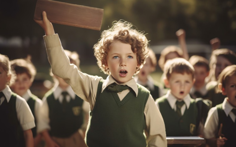 Back to School Joy Student Embrace Learning Journey 142