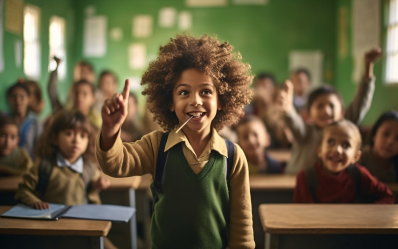 Back to School Joy Student Embrace Learning Journey 145