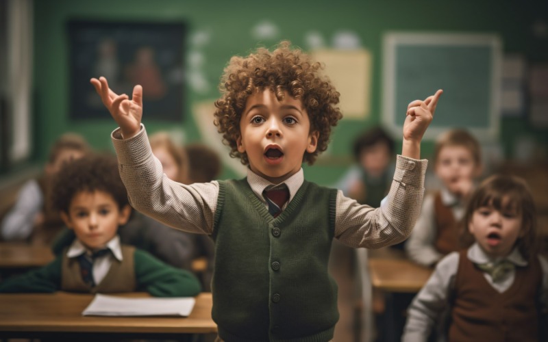 Back to School Joy Student Embrace Learning Journey 146