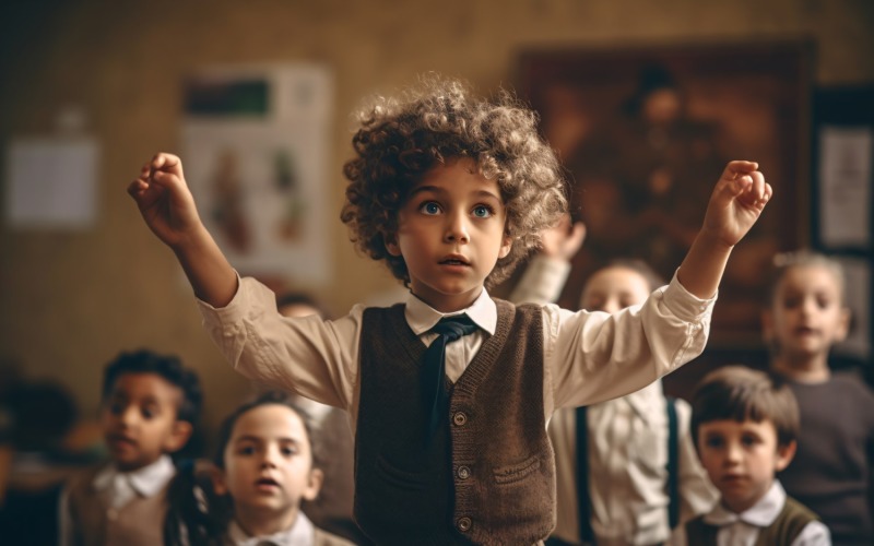 Back to School Joy Student Embrace Learning Journey 159