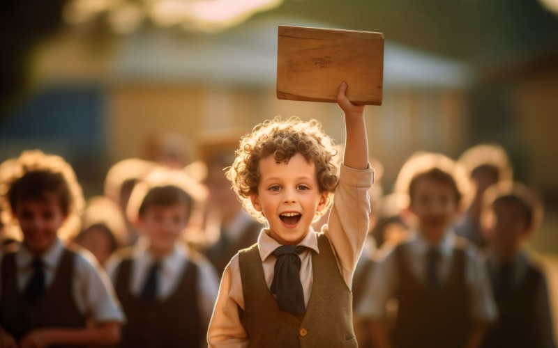 Back to School Joy Student Embrace Learning Journey 161