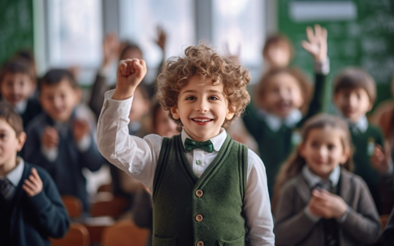 Back to School Joy Student Embrace Learning Journey 165