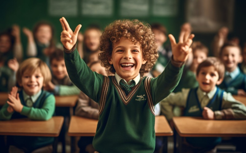 Back to School Joy Student Embrace Learning Journey 169