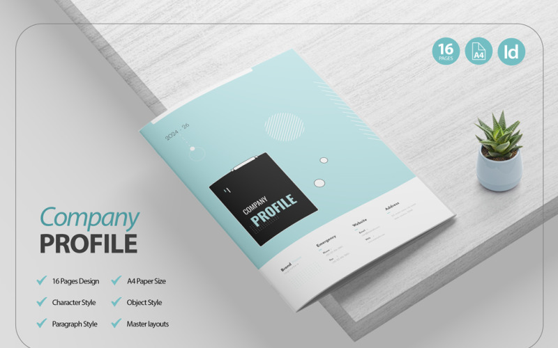 Company Profile Template - 16 Pages #412564 - TemplateMonster