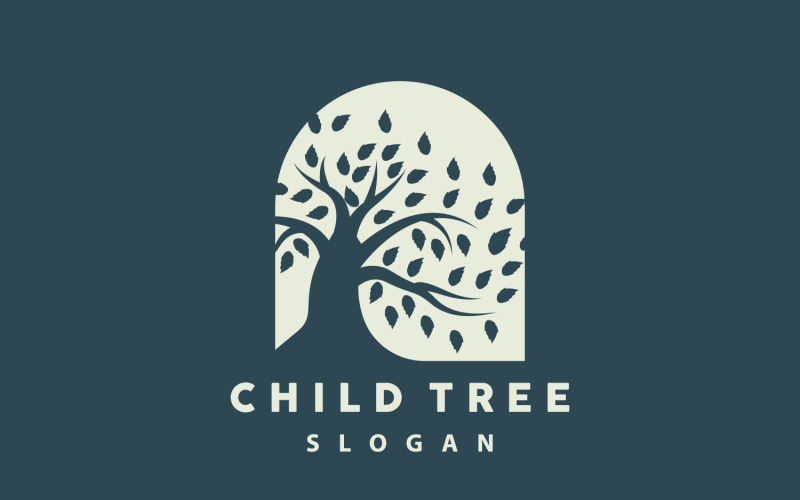 Play tree template illustration tree logoV14