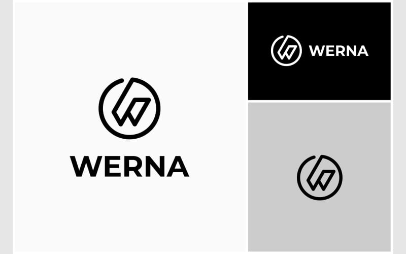 Letter W Initials Circle Logo #412796 - TemplateMonster