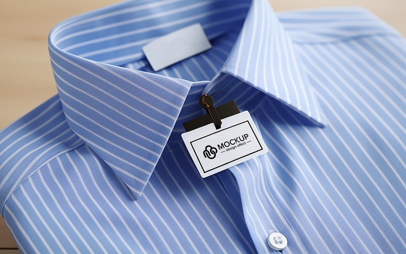 Shirt label mockup design psd #412772 - TemplateMonster