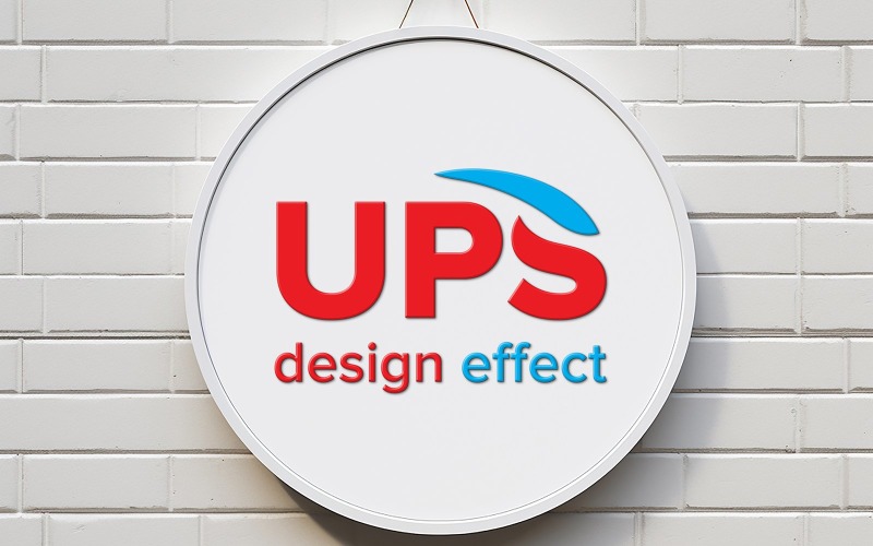 Close up of a round sign mock up psd - TemplateMonster