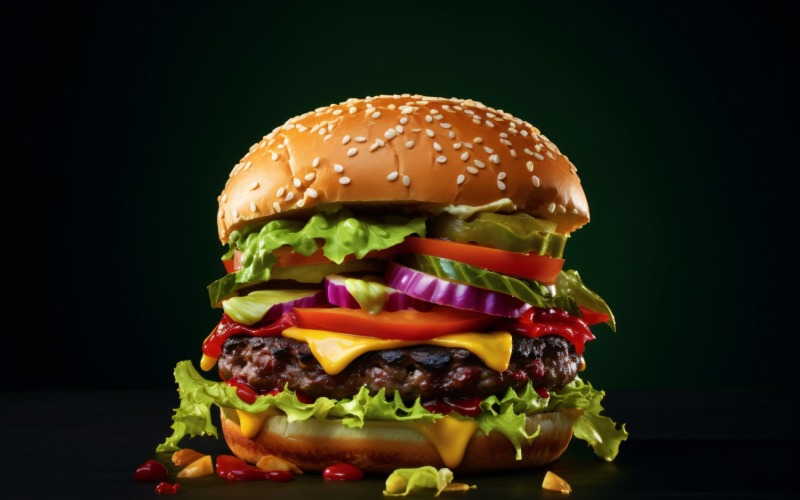 Tasty grilled Feta beef burger 89 #413365 - TemplateMonster