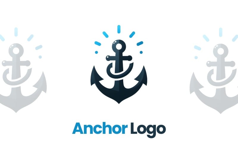 Anchor Modern Vector Logo #413714 - TemplateMonster