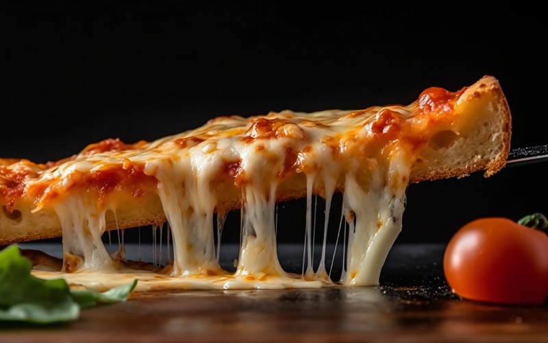 Prendre une tranche dans un lève-pizza de pizza au fromage chaud 37