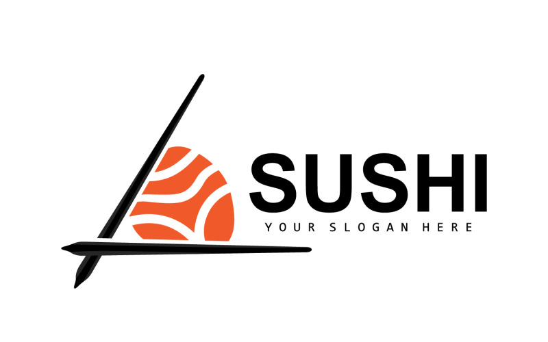 Sushi logo simple design sushi japaneseV28 - TemplateMonster