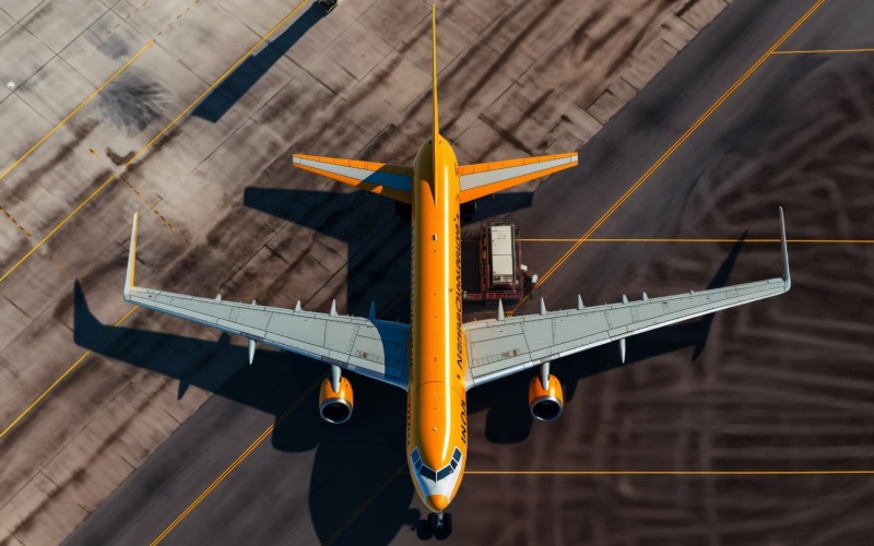 Airbus Top view stock photography 120 - TemplateMonster
