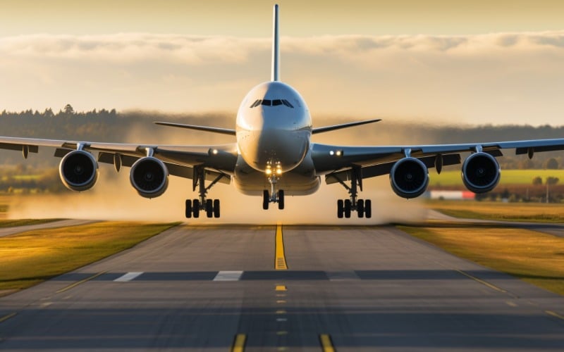 Commercial Airbus Charter Airline front view Photography 148