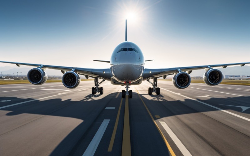 Commercial Airbus Charter Airline front view Photography 150