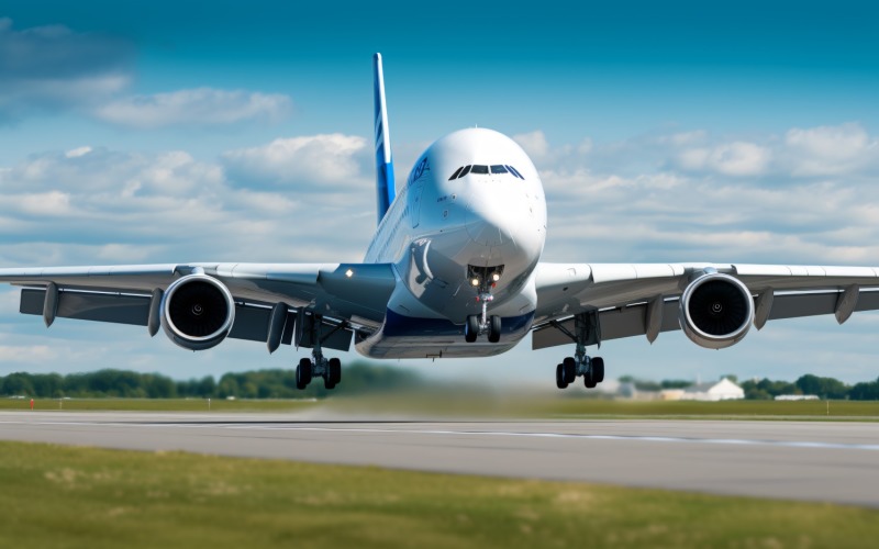 Commercial Airbus Charter Airline front view Photography 81