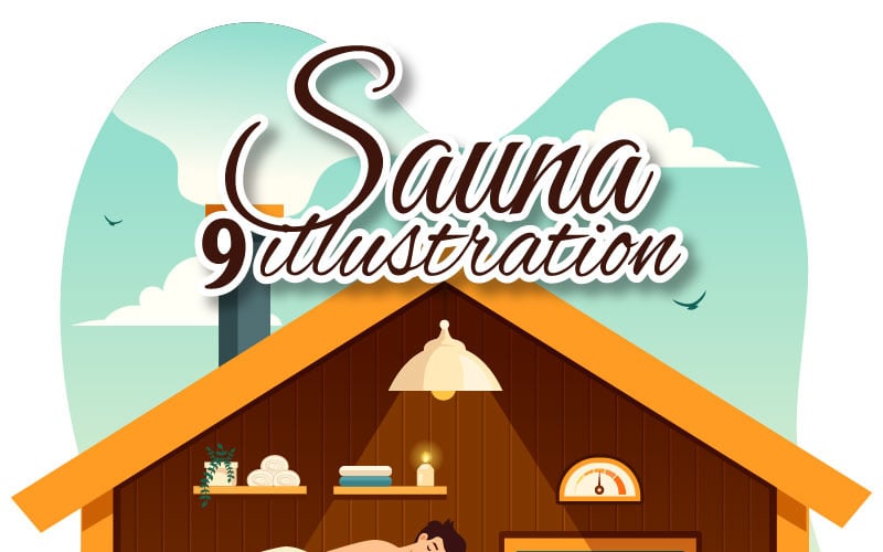 13 Sauna and Steam Room Illustration - TemplateMonster