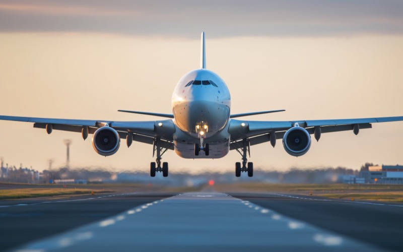 Commercial Airbus Charter Airline front view Photography 160