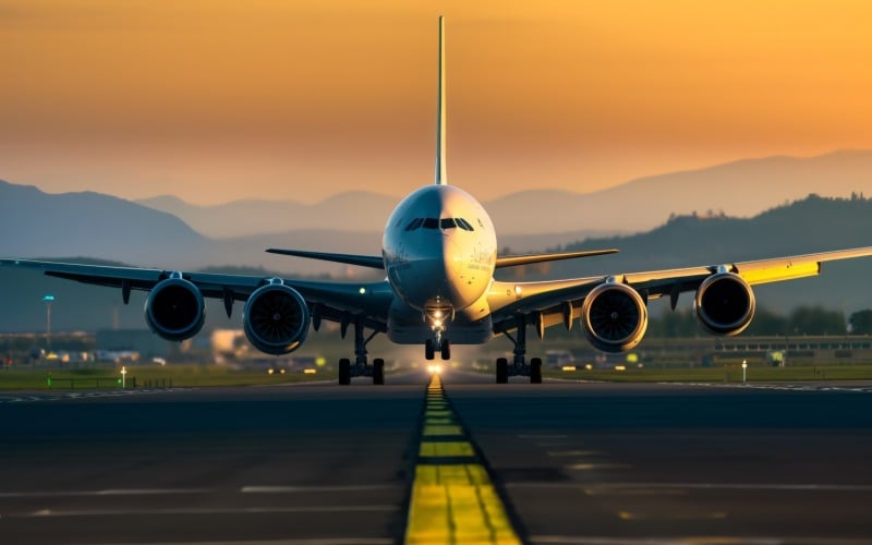 Commercial Airbus Charter Airline front view Photography 161