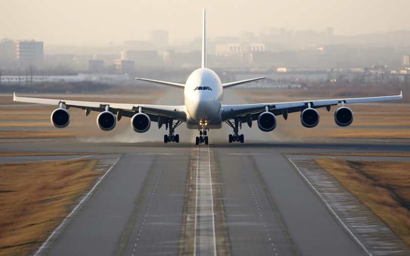 Commercial Airbus Charter Airline front view Photography 258