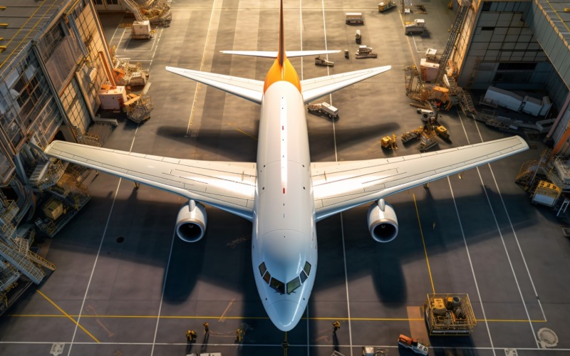 Airbus Top view stock photography 297 - TemplateMonster