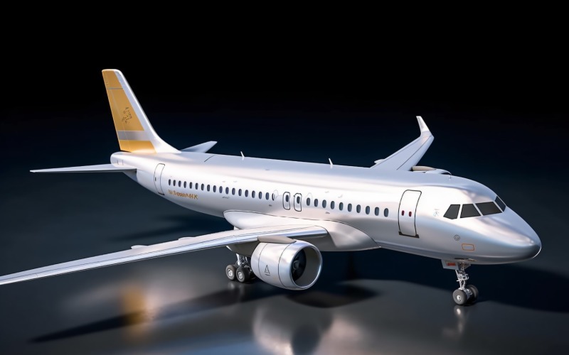 Avión de pasajeros en el aeropuerto 306. - TemplateMonster