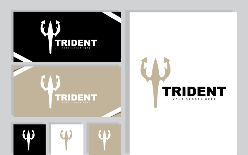 Netuno Poseidon Tridente Logo Lança SimpleV3