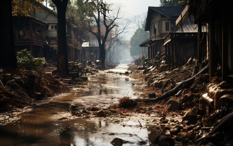 Extreme Weather Conditions Flood, Some Houses Destroyed 5