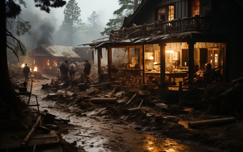 Flood, Some Houses Destroyed And Trees Fallen Down 30